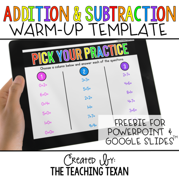 Math: Let's Warm Up! - The Teaching Texan