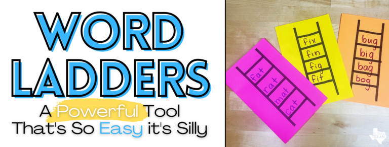 Word Ladders: A Powerful Tool That's So Easy it's Silly - The Teaching ...