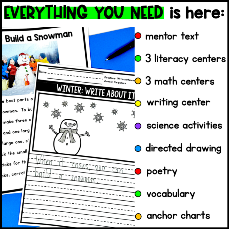 All About Winter, Winter Activities, Snow | Non-Fiction Literacy, Math ...