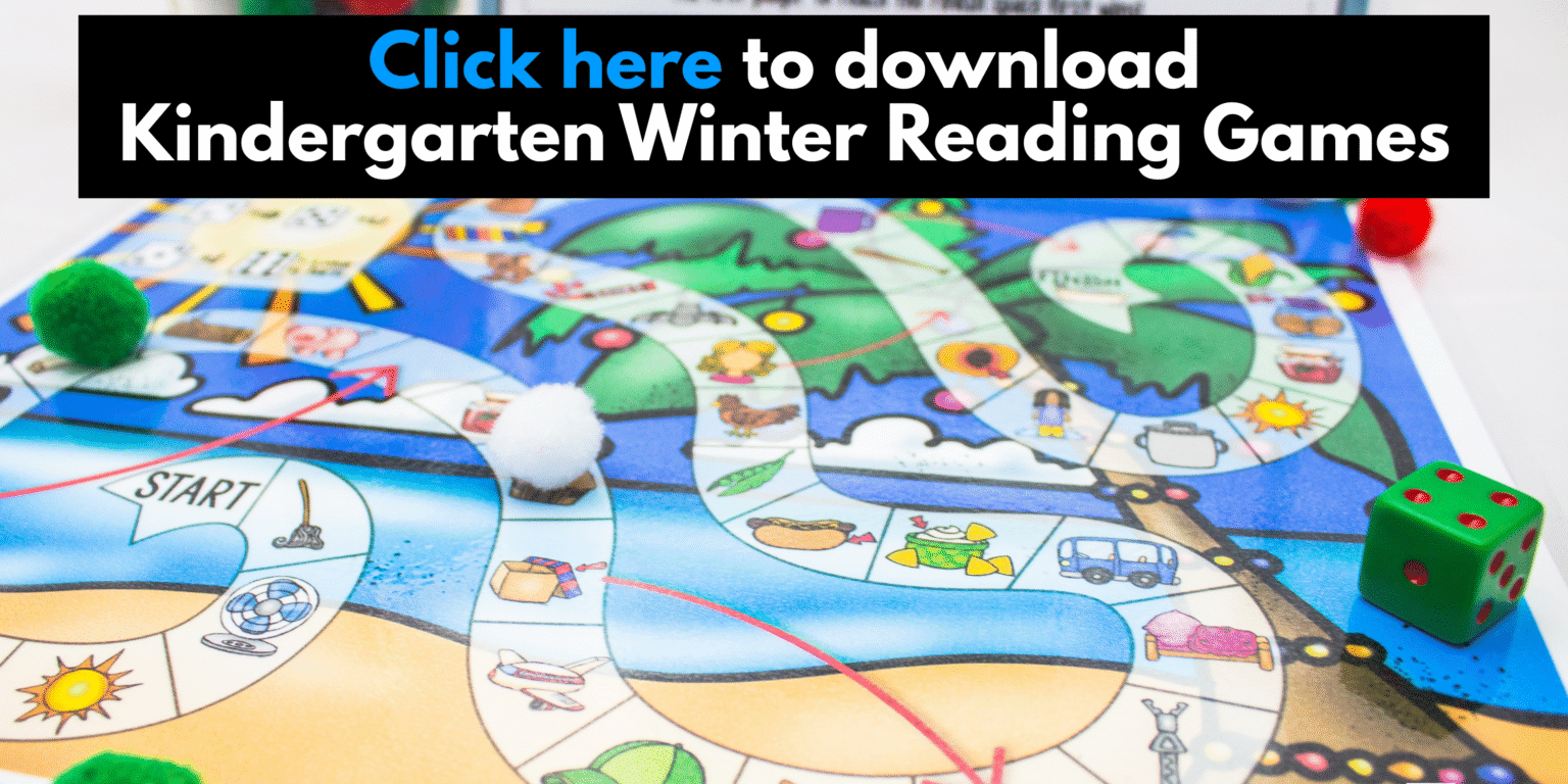 Stress-Free Winter Reading Games for Kindergarten (5 Centers Kids Love ...