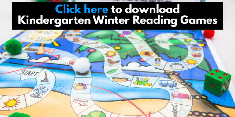 Stress-Free Winter Reading Games for Kindergarten (5 Centers Kids Love ...