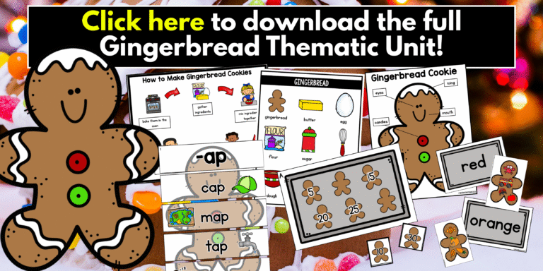 Bring the magic with Gingerbread Man Activities for Kindergarten ...