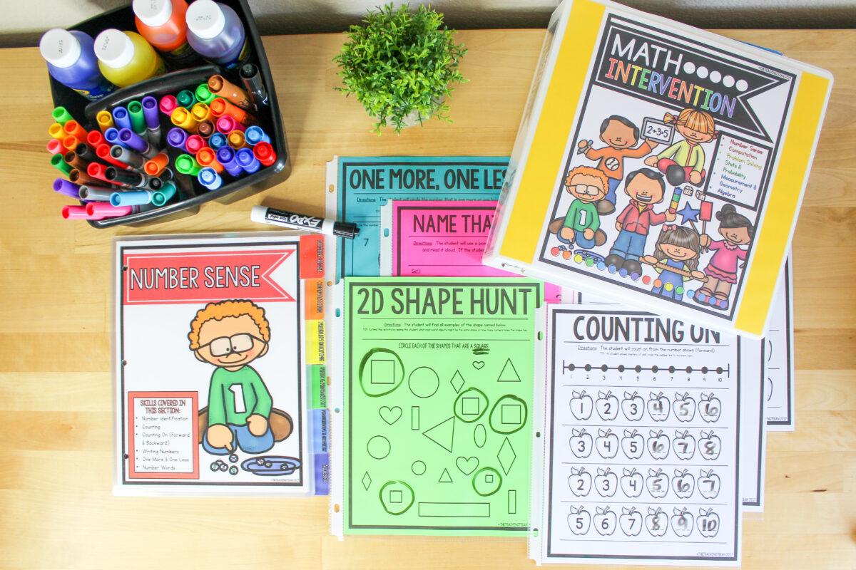 Kindergarten Math Intervention: A Simple, No-Prep System That Actually ...